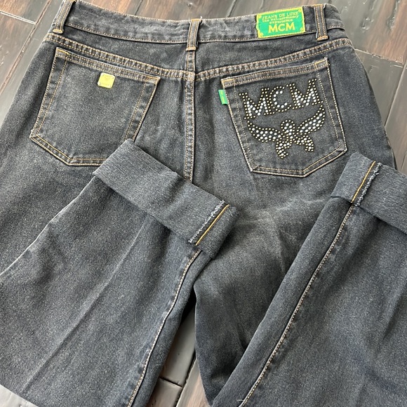 MCM | Jeans | Vintage Womens Mcm Jeans Deluxe Black Denim Jeans | Poshmark